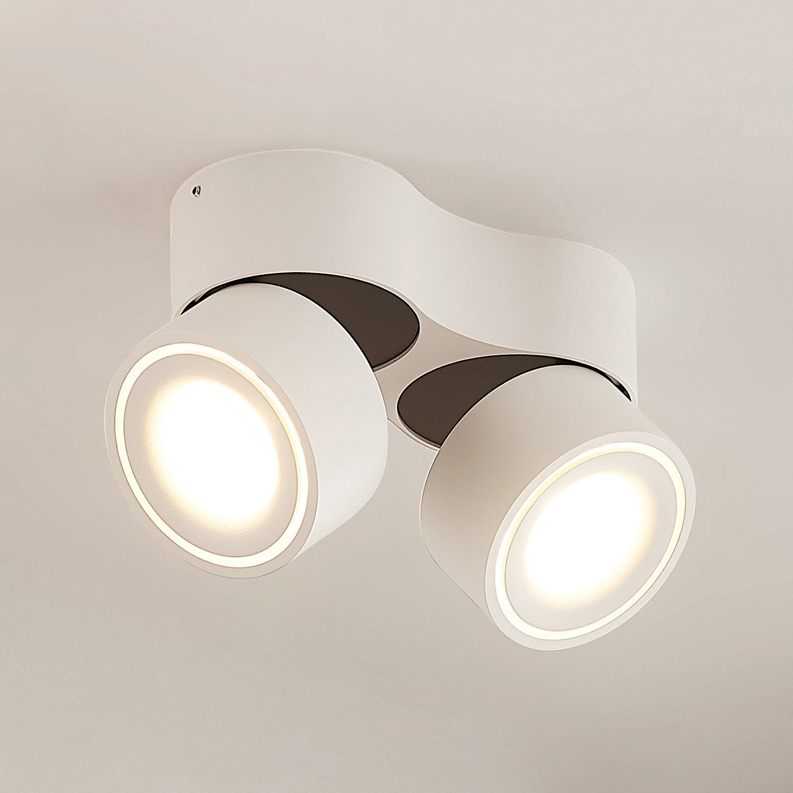 Ceiling Light with Dual Adjustable Spotlights – EverBrightHome